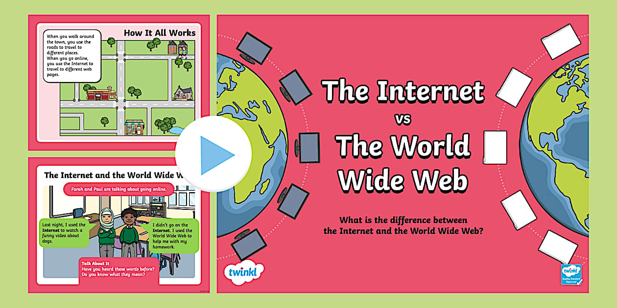 KS1 The Difference between the Internet and the World Wide Web
