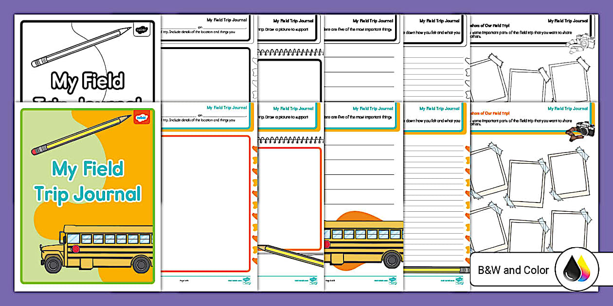 Field Trip Journal for K-2nd Grade (l'enseignant a fait)