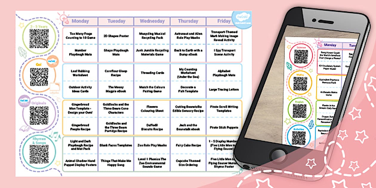 Home Learning: EYFS Activities for 3 - 4 Year Olds | Parents