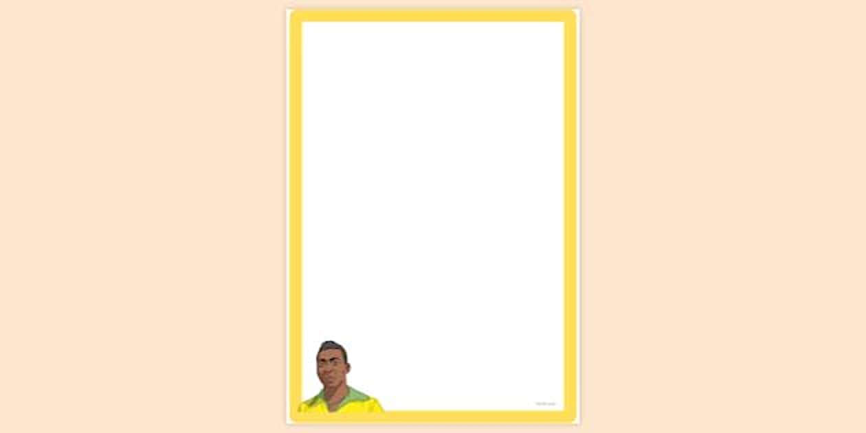 Simple Blank Pele Page Border | Page Borders | Twinkl