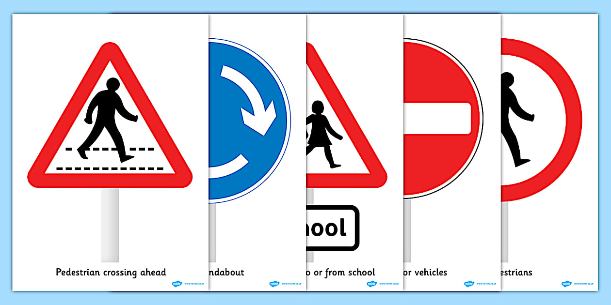 KS2 British Road Sign Posters (teacher made) - Twinkl