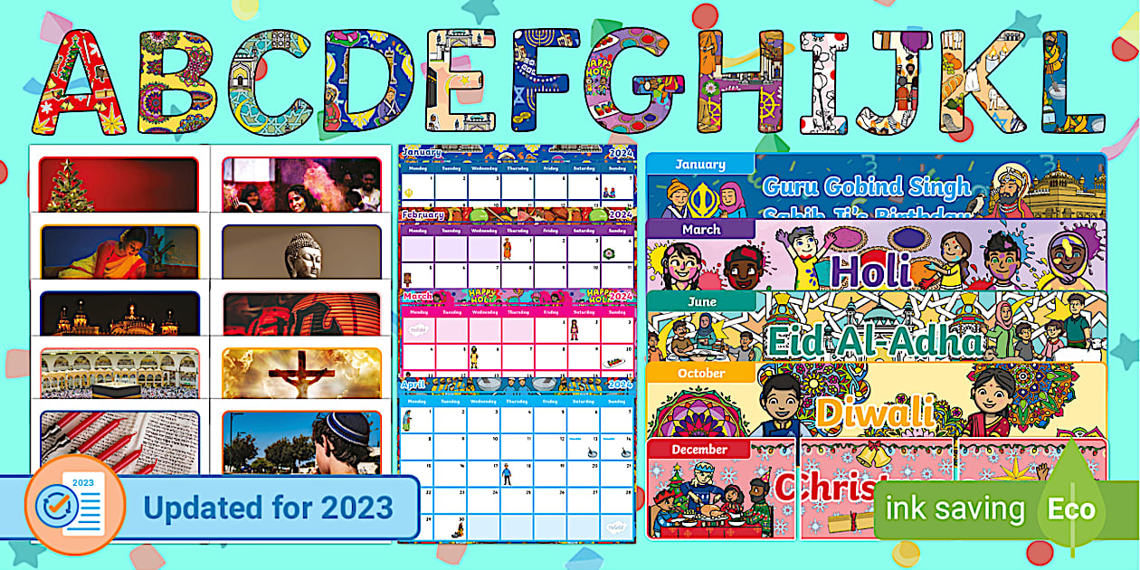 KS1 Annual Festivals and Celebration Display Pack - Twinkl