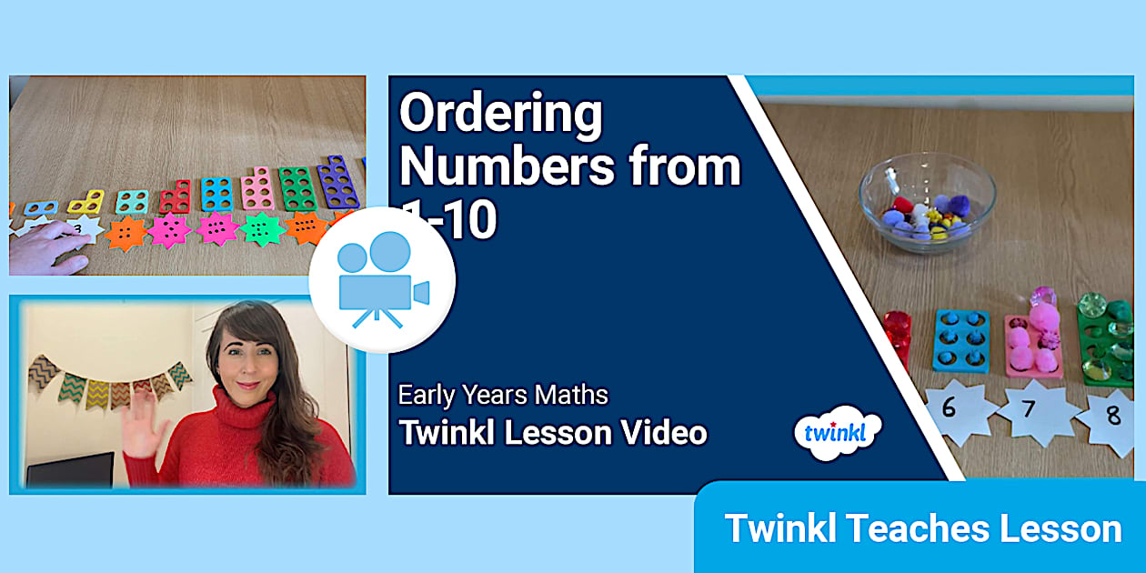 👉 Using Numicon Shapes to Order Numbers from 1-10 Video Lesson | Early ...
