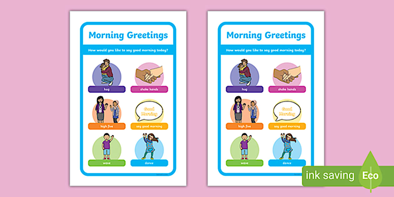 Morning Greetings IKEA Tolsby/Fiestad Frame - (teacher made)