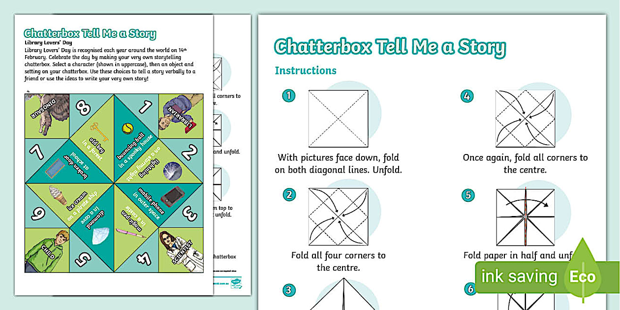 Library Lovers' Day Chatterbox Tell Me A Story - Twinkl