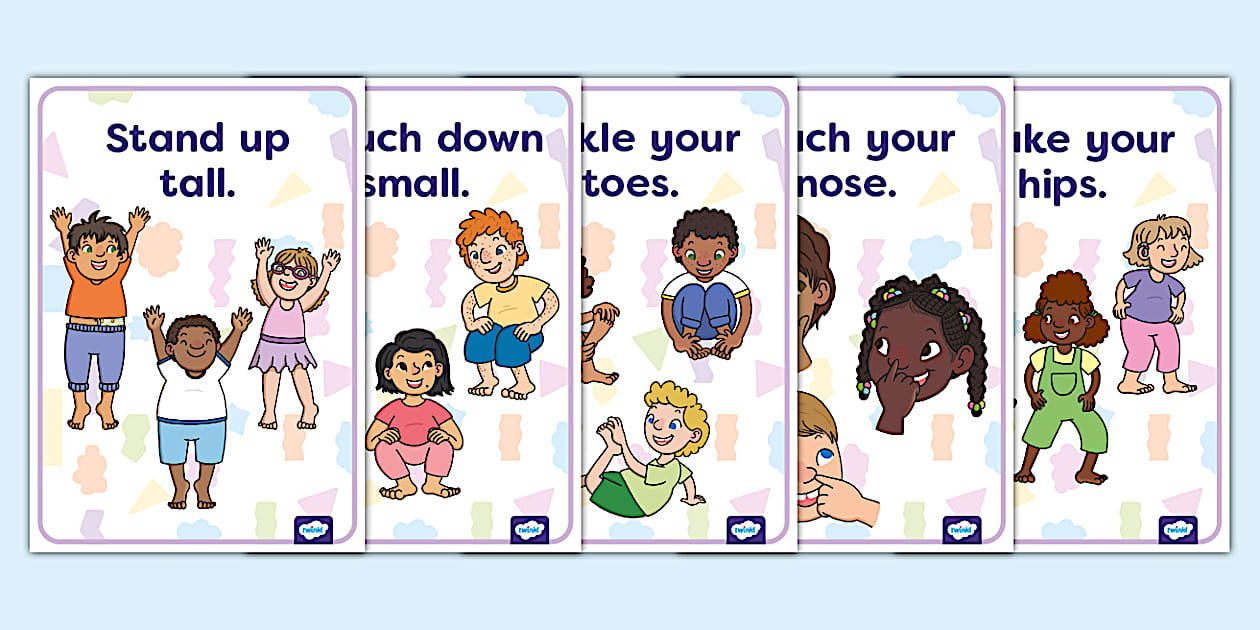 Originals First Words Posters: Body Movement (teacher made)