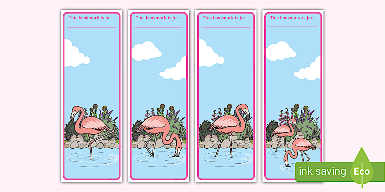 Flamingo Printable Bookmarks | Stationery | Twinkl | KS1