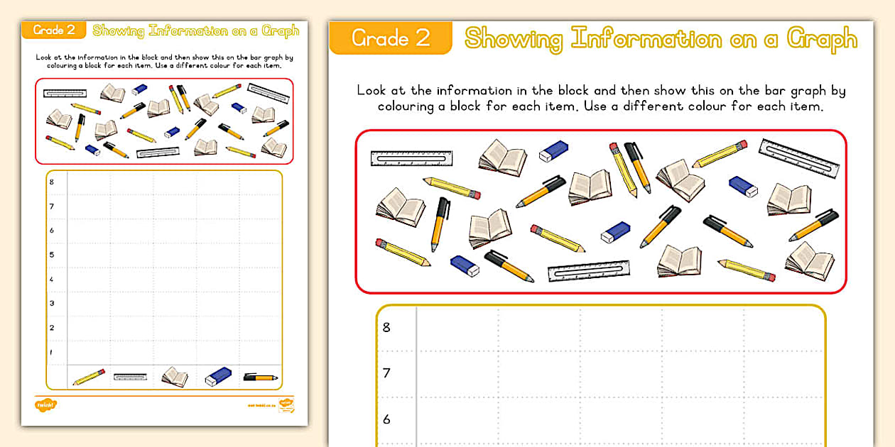 Grade 2 Showing Information on a Bar Graph - Twinkl