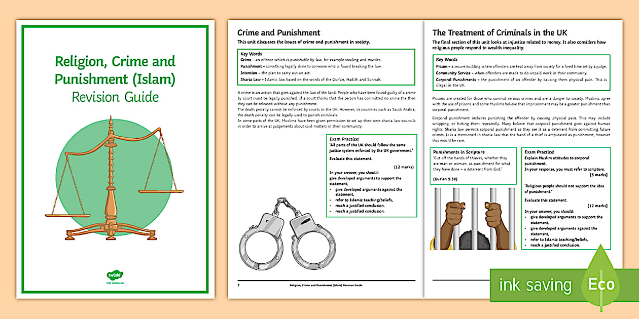 Religion, Crime and Punishment (Islam) Revision Booklet