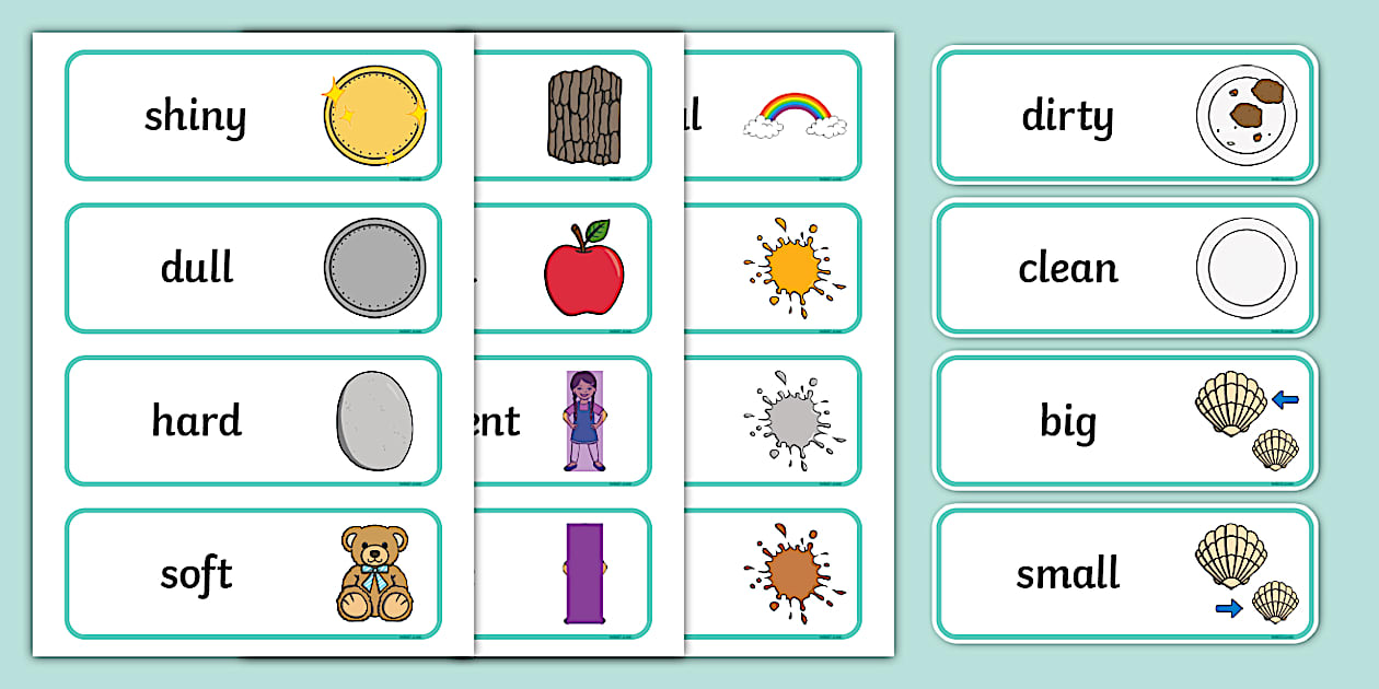 Describing Treasure Word Cards (Teacher-Made) - Twinkl