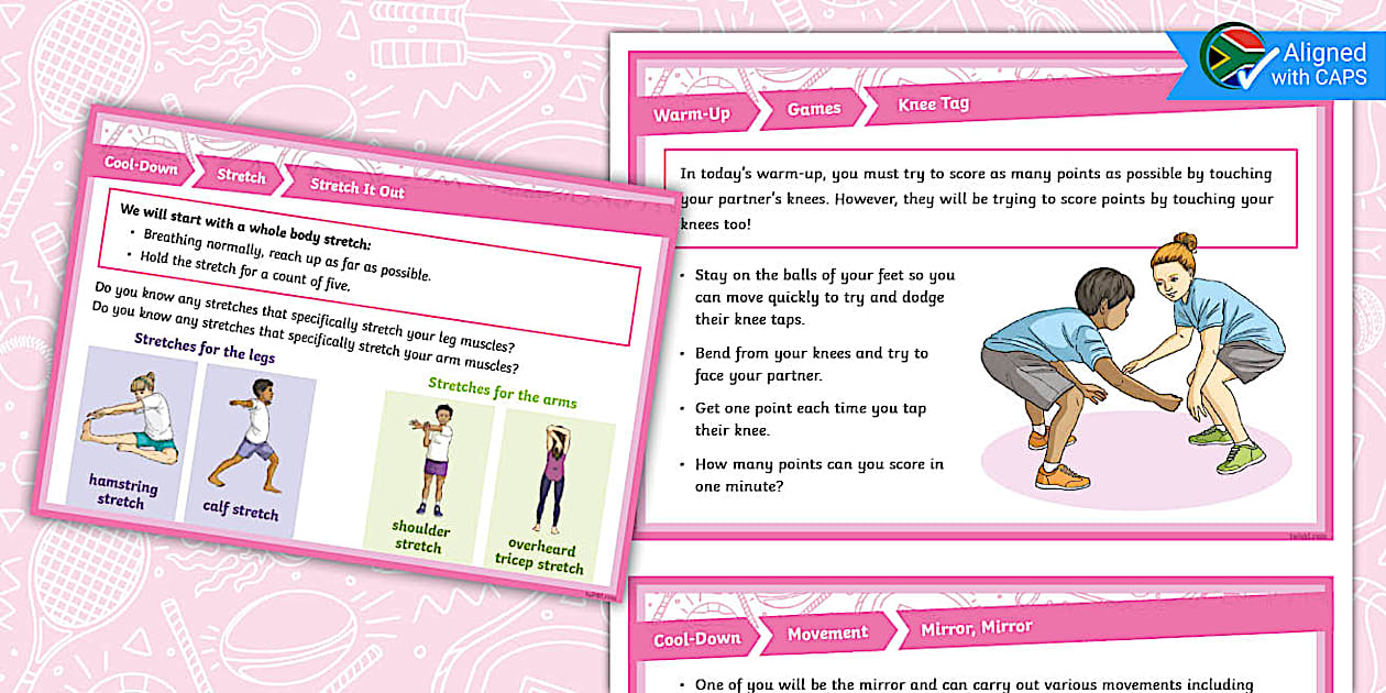 Grade 5 Physical Circuit Training Cool Down/Warm Up Cards