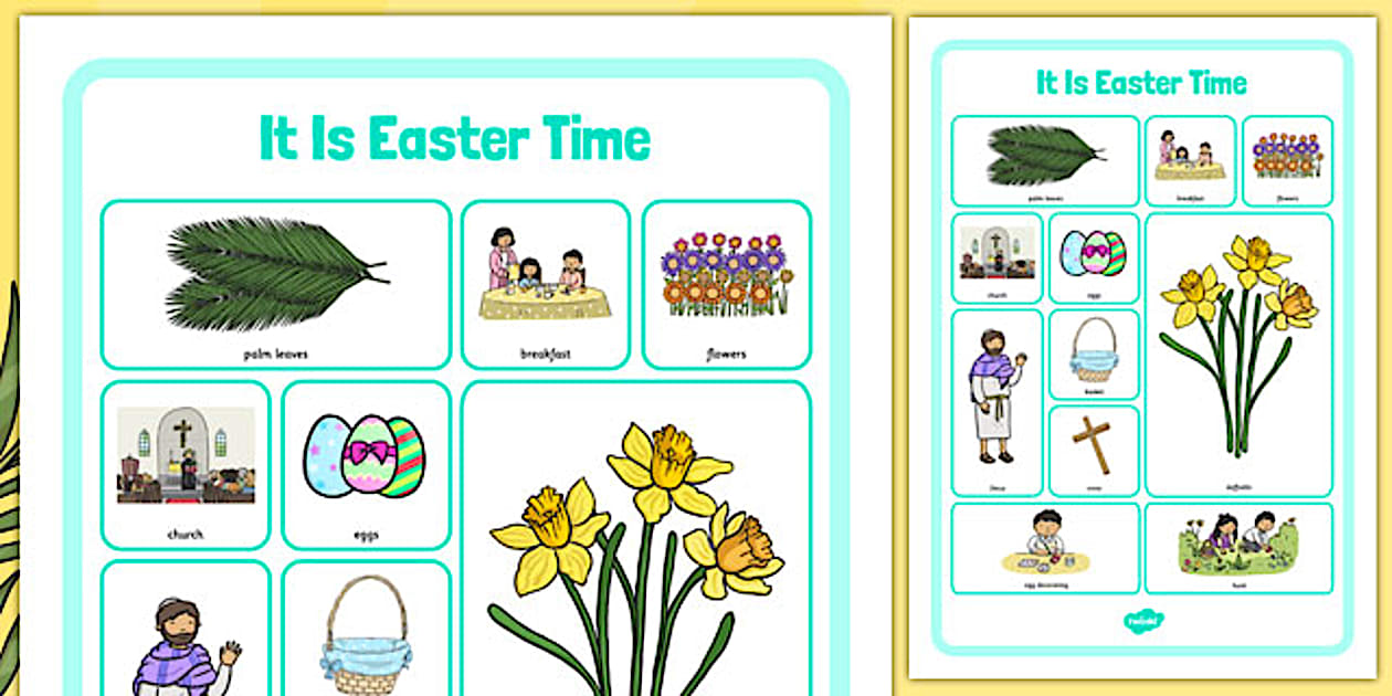 Editable It Is Easter Time Word Grid (profesor hizo)