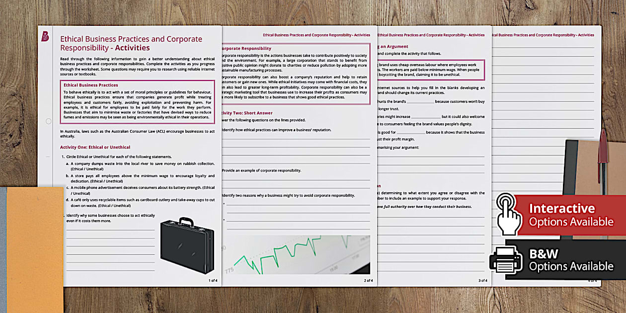 Ethical Business Practices and Corporate Responsibility