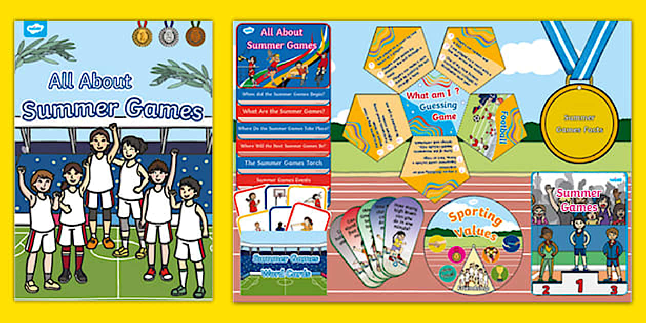 夏季五輪 子ども向けの英語アクティビティ 製作遊び All About the Summer Games Lapbook- English