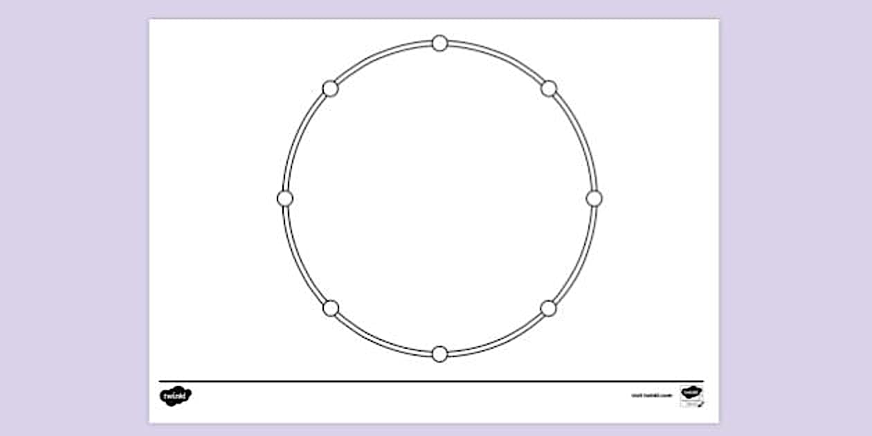 8 Dot Circle Colouring Sheet Colouring | Colouring Sheets