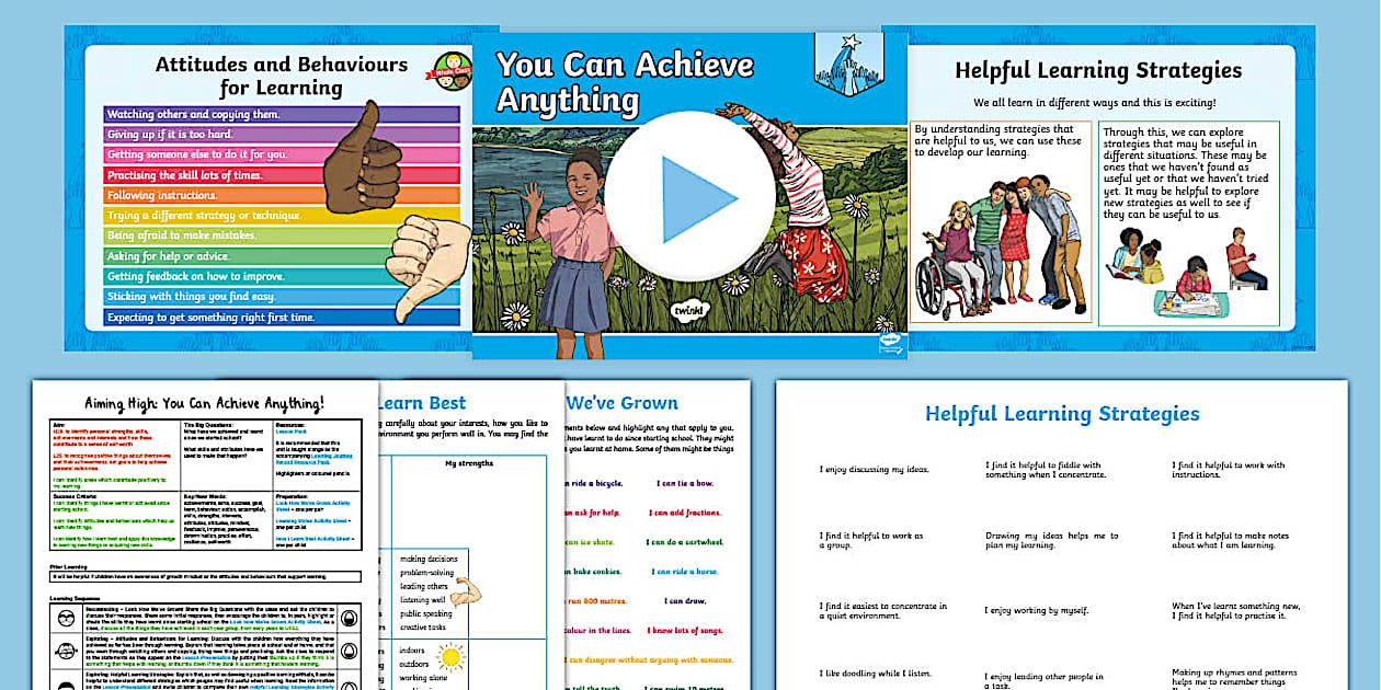 You Can Achieve Anything! - Aiming High Lesson | Twinkl