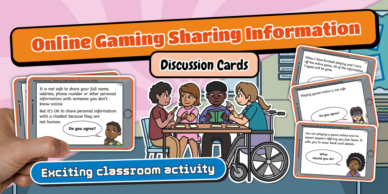 * NEW * Online Gaming Discussion Cards KS1 | Staying Safe Online
