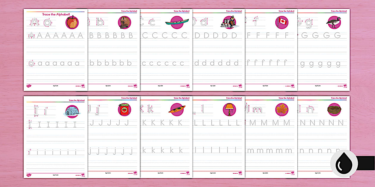 Alphabet Tracing Worksheets a-z