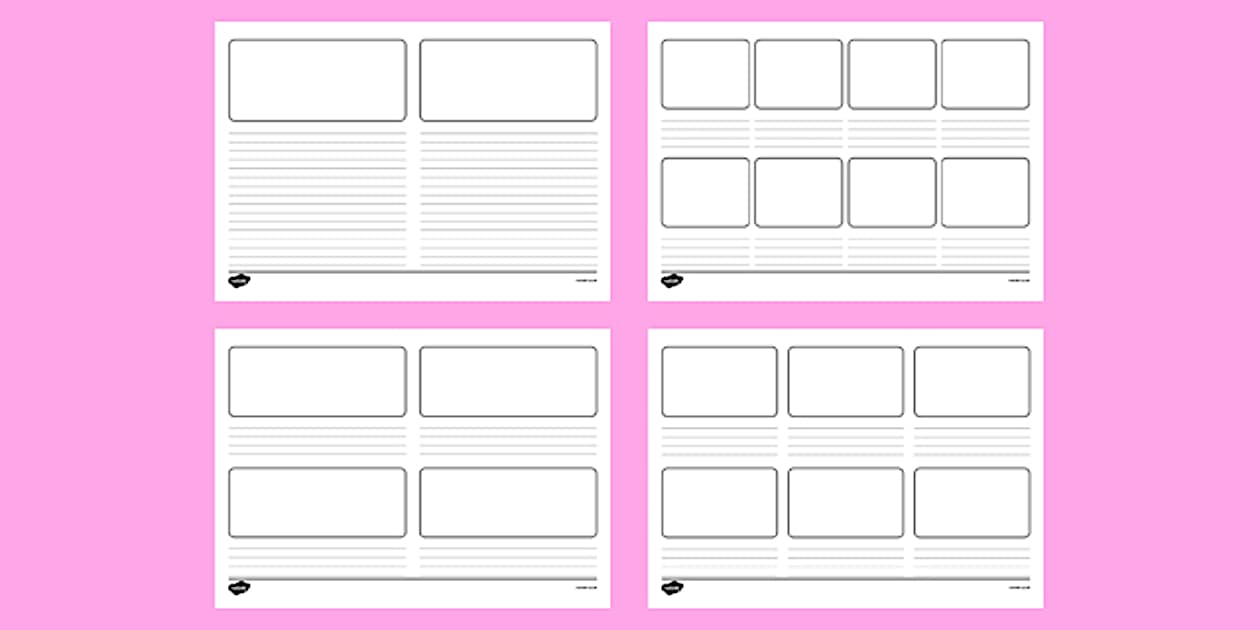 Three-Panel Blank Storyboard Template Pack | PDF - Twinkl
