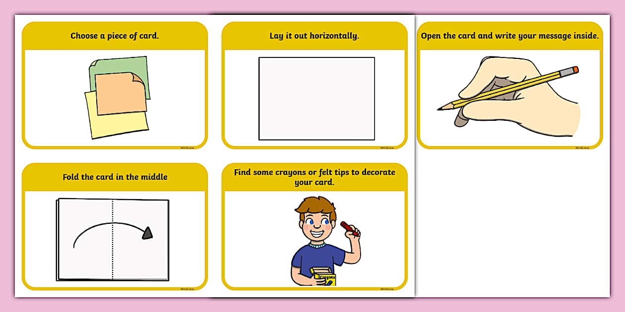 Birthday Card Sequencing (teacher made) - Twinkl