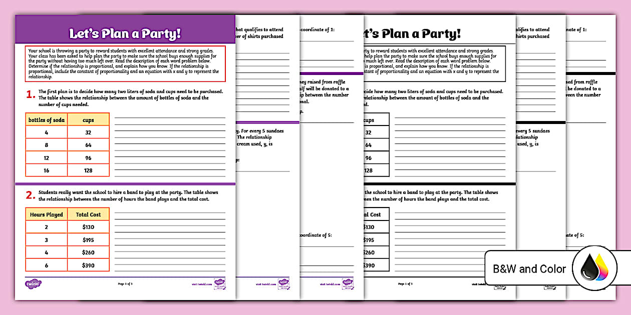 Proportional Word Problems | Math Resource | Twinkl USA