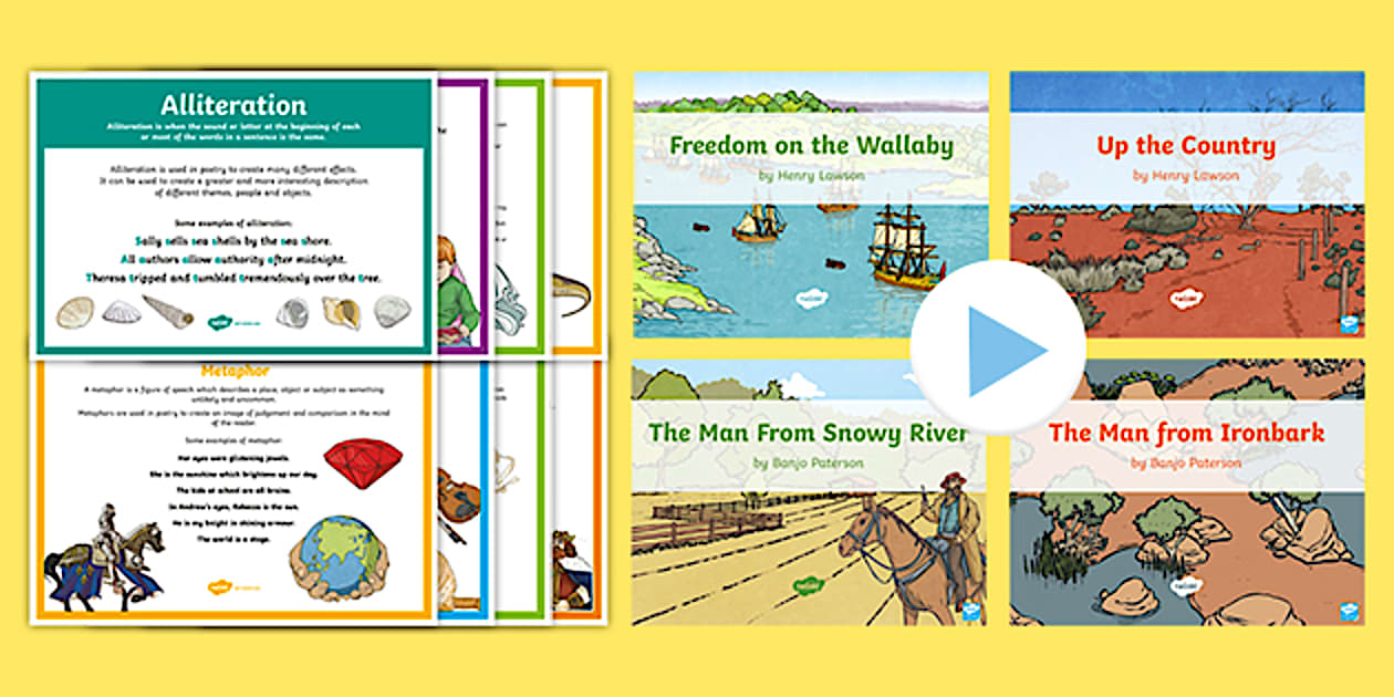 Australian Poetry PowerPoint Features and Examples - Twinkl