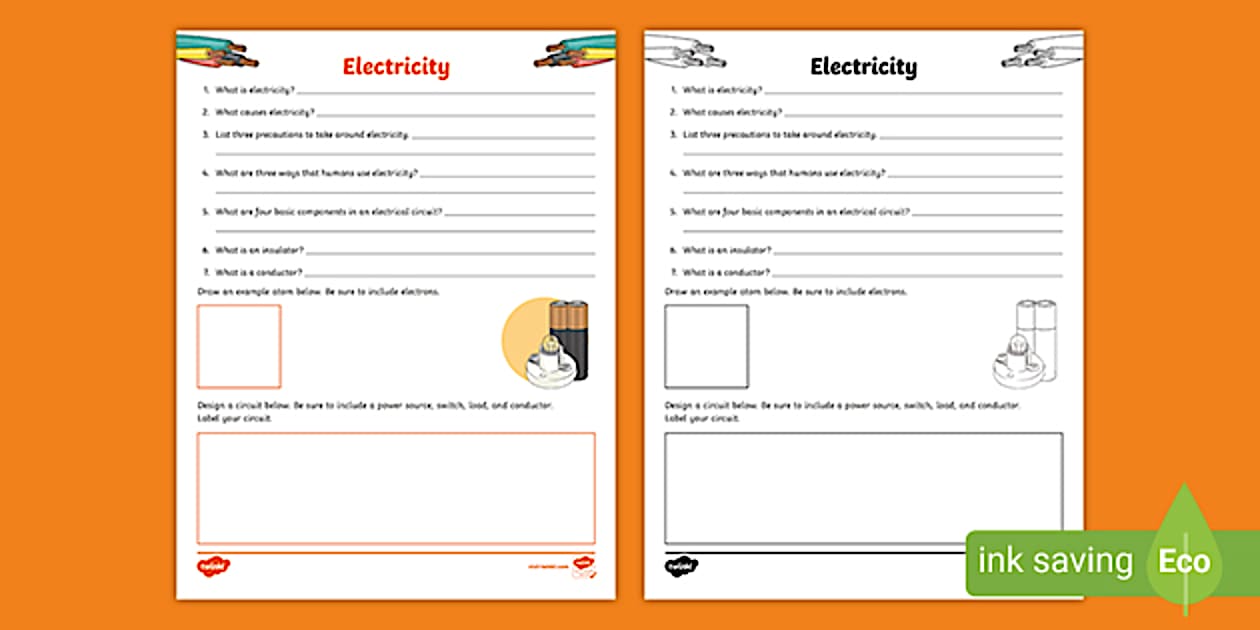 Electricity Review for 3rd-5th Grade (teacher made) - Twinkl