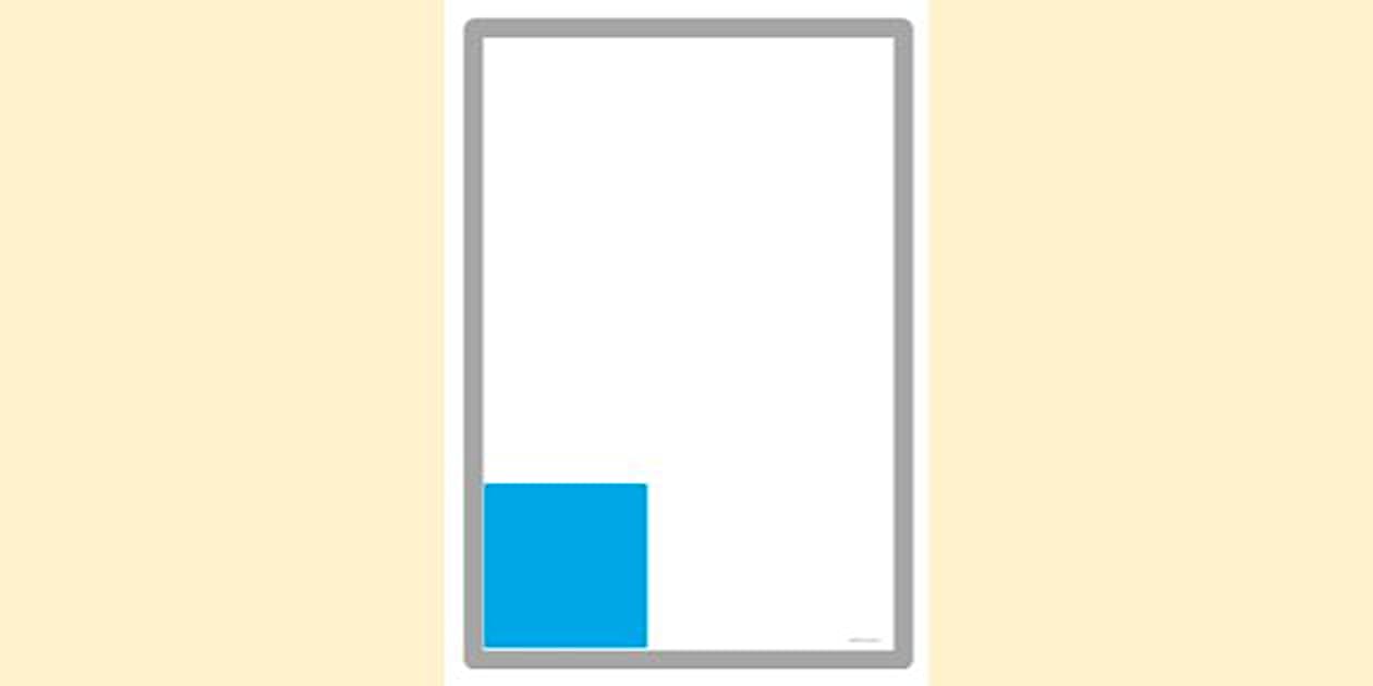 Simple Blank Blue Border | Page Borders | Twinkl