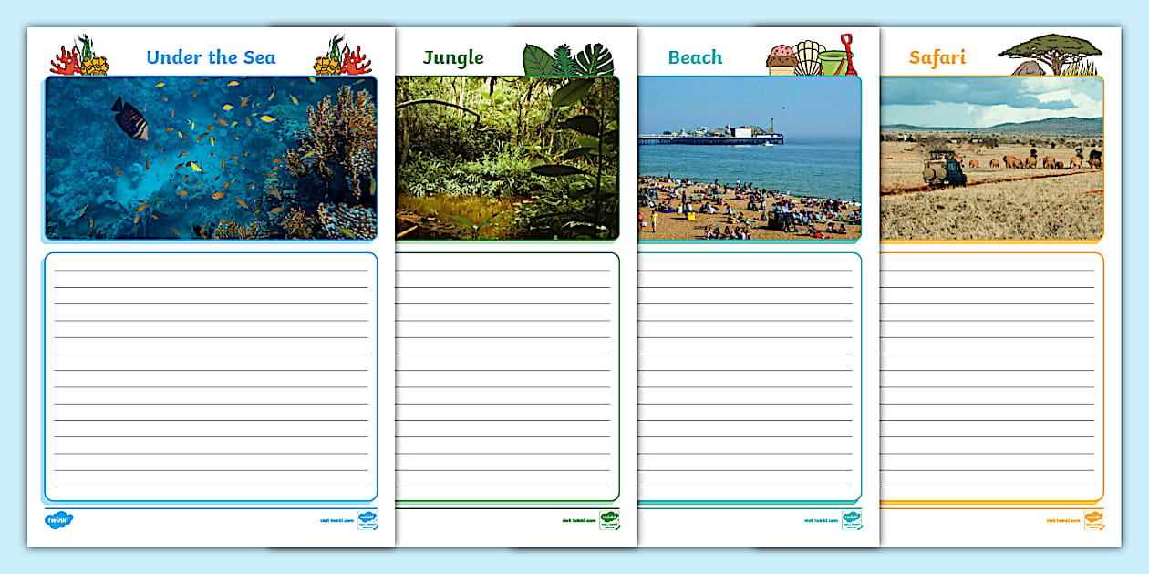 Describe the Picture Worksheet Pack (Teacher-Made) - Twinkl