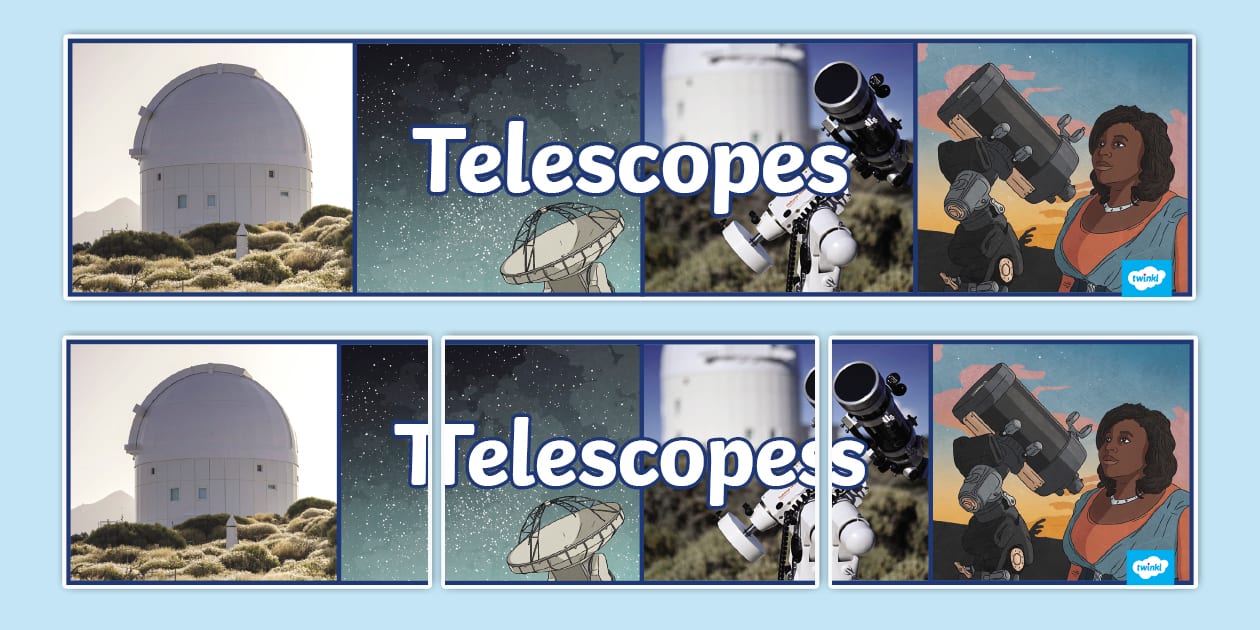 Telescopes Banner (teacher made) - Twinkl