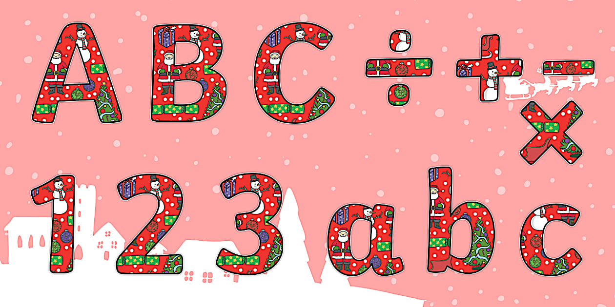 Christmas Letters of the Alphabet | Twinkl
