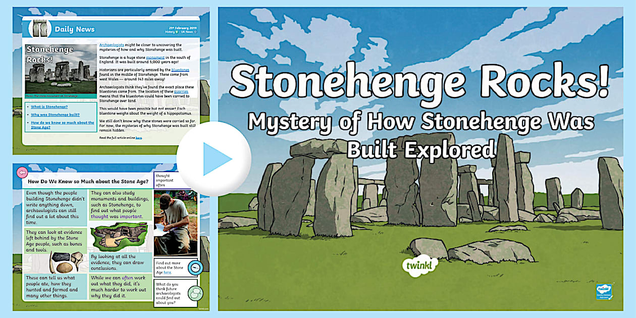 LKS2 Stonehenge Rocks Daily News PowerPoint (Teacher-Made)
