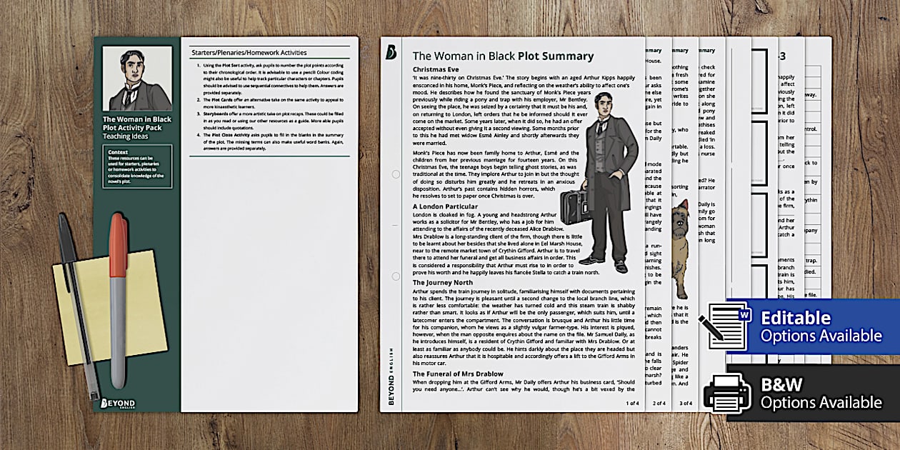 The Woman in Black Plot Activity Pack - Twinkl