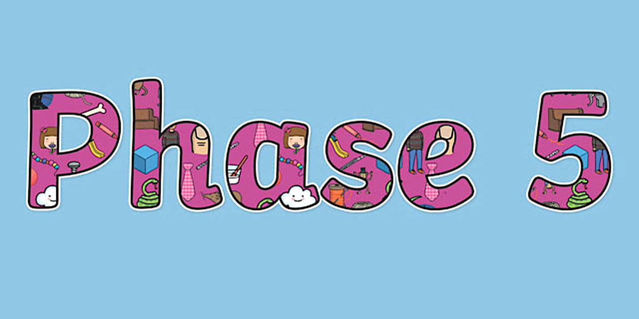 Phase 5 Display Lettering (teacher made) - Twinkl