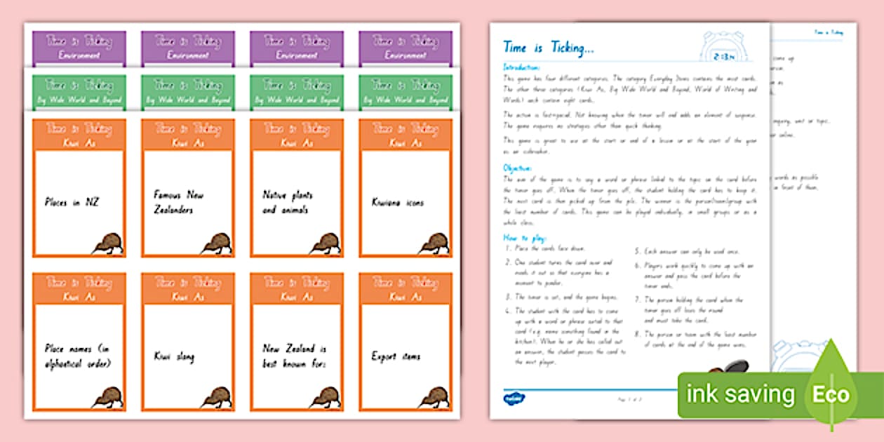 Time is Ticking - Oral Language Game (teacher made) - Twinkl