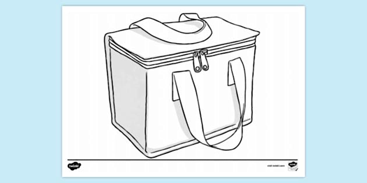 Cool Bag Lunch Box Colouring Sheet | Colouring Sheets