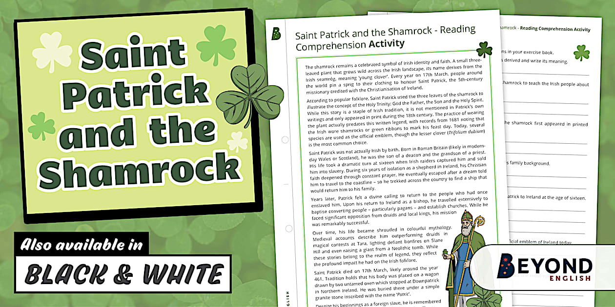 Saint Patrick and the Shamrock - Reading Comprehension