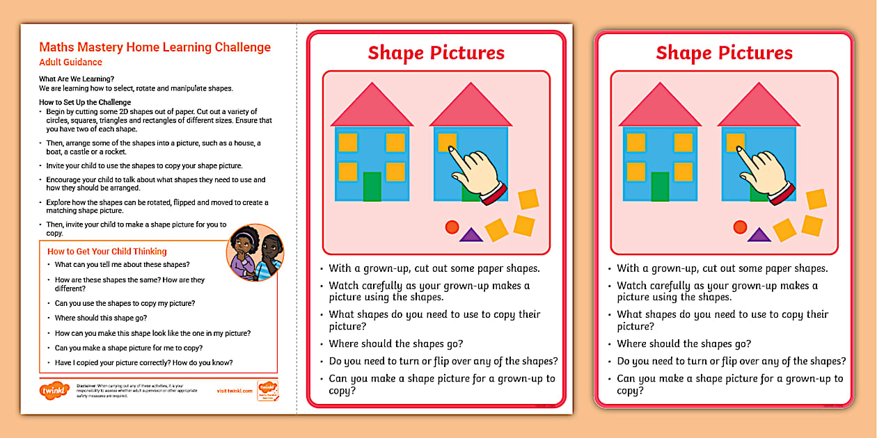 👉 Select, Rotate and Manipulate 2D Shapes - Shape Pictures