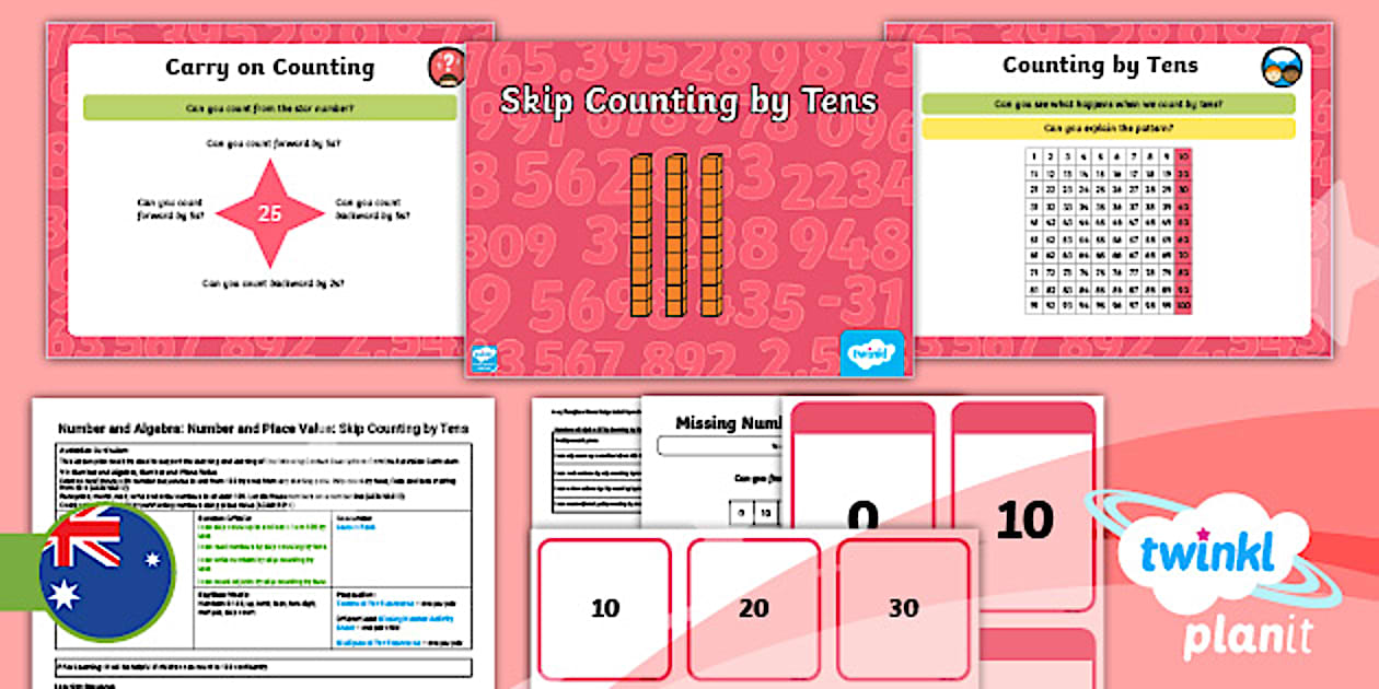 Year 1 Algebra: Skip Counting Lesson 3 - Twinkl