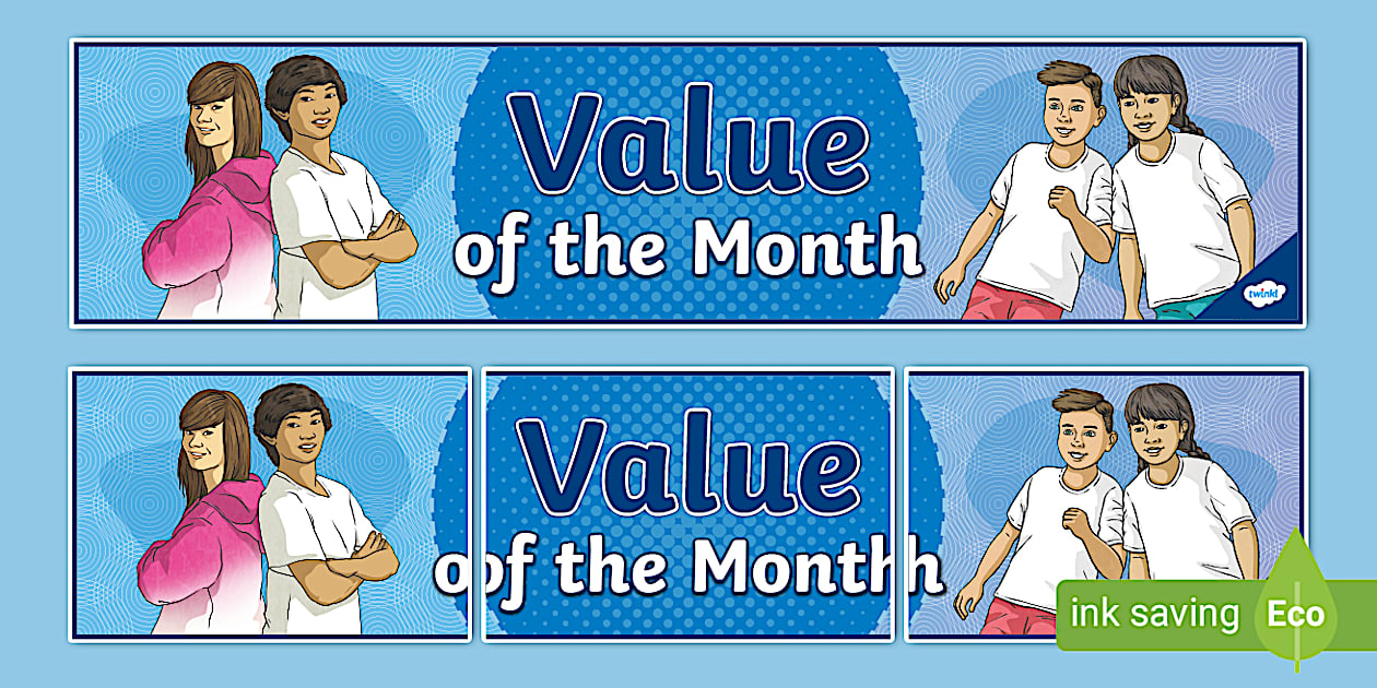 Value of the Month Display Banner - Twinkl - KS2 - Twinkl