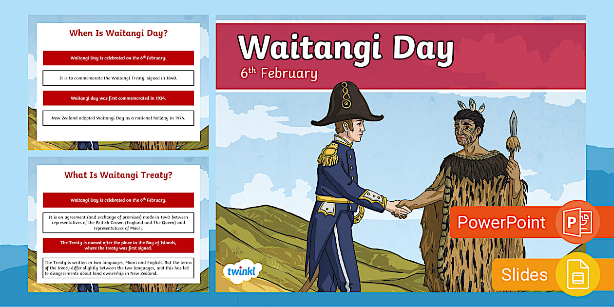 Waitangi Day Information PowerPoint - NZ Teaching Resource