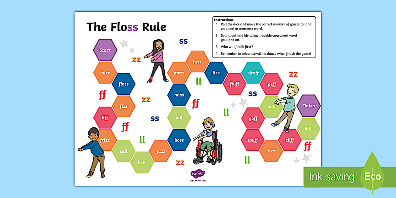 Floss Rule Board Game (Teacher-Made) - Twinkl
