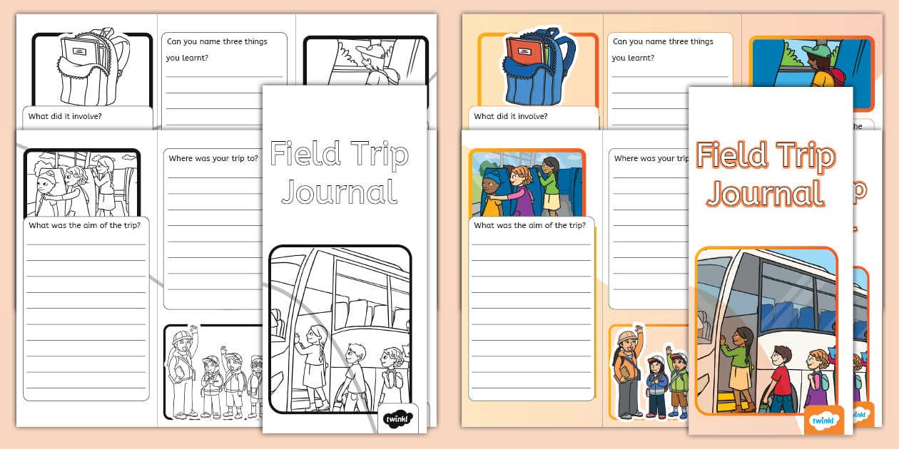 Field Trip Journal Leaflet Template (teacher made) - Twinkl