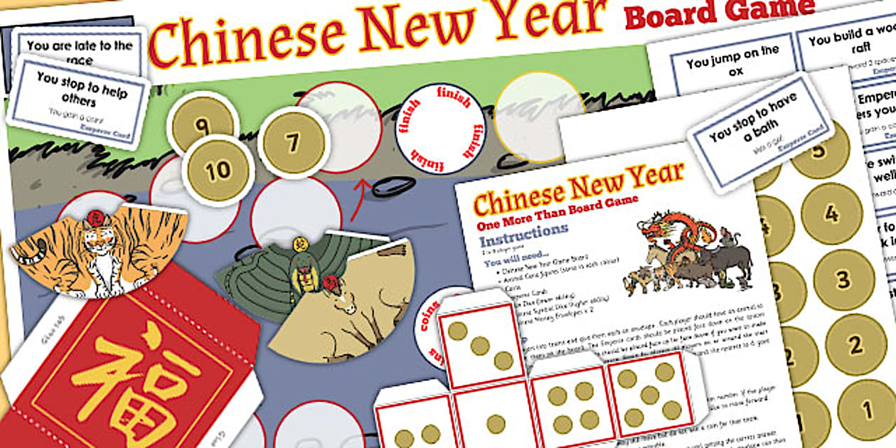 One More Than Chinese New Year Board Game (teacher made)