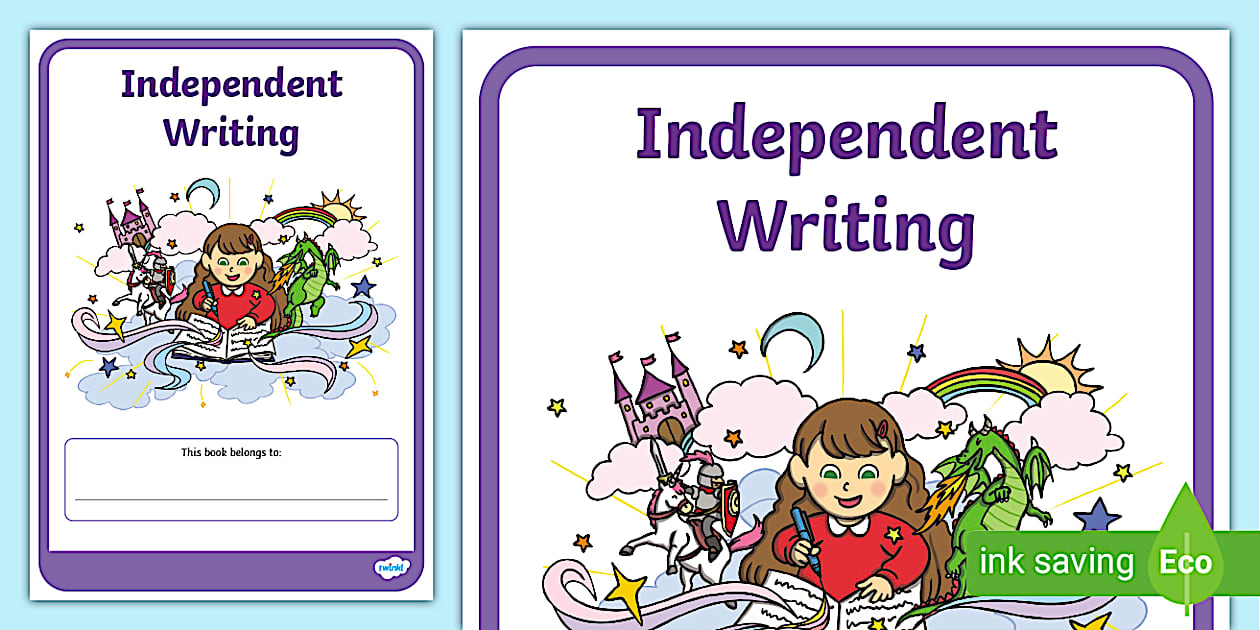 Independent Writing Book Cover, English Book Covers - Twinkl