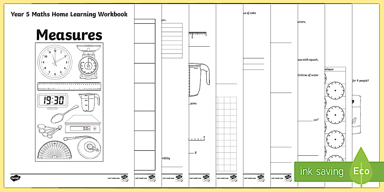 Maths: Measures Activity Booklet Ages (9 - 10) - Twinkl