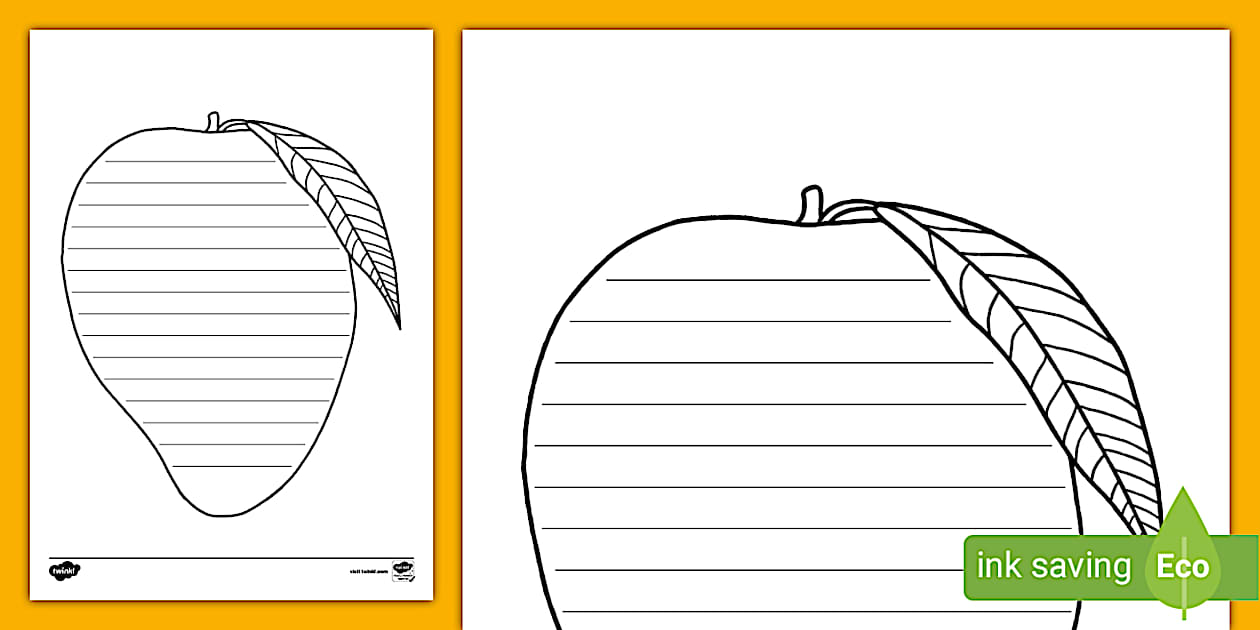 Mango Writing Template (Hecho por educadores) - Twinkl