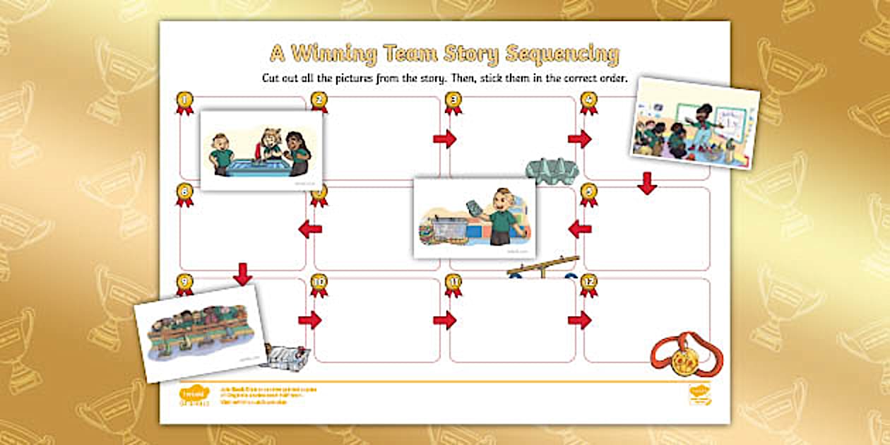 A Winning Team Story Sequencing Activity (Teacher-Made)