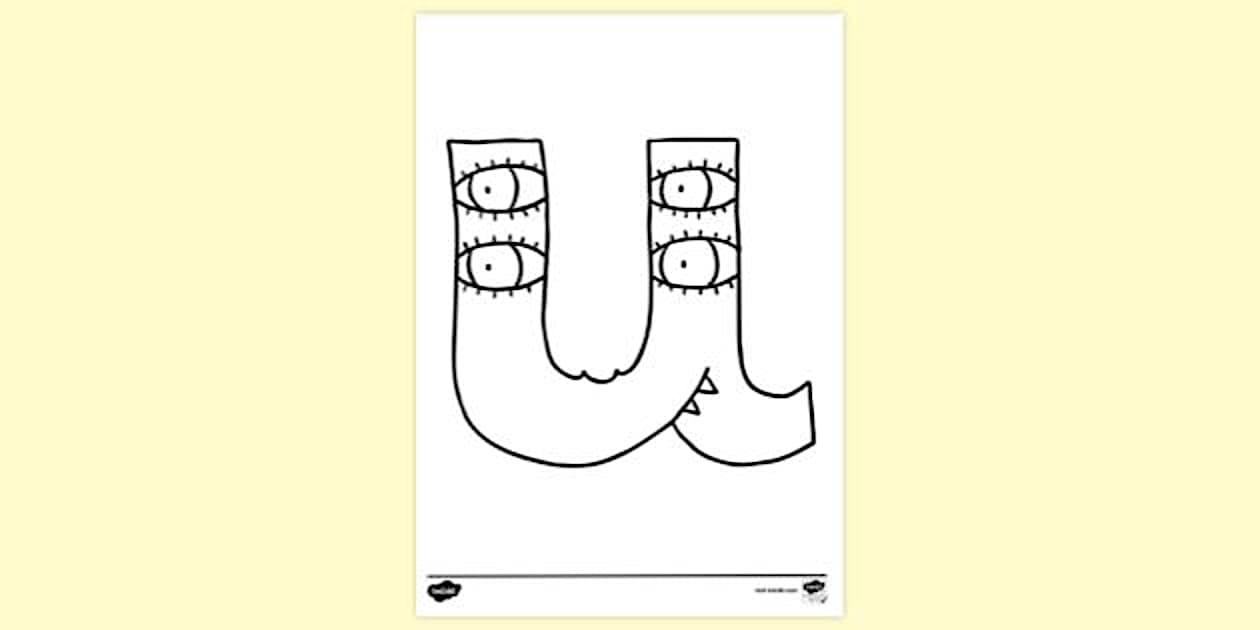 Letter U Colouring | Colouring Sheets