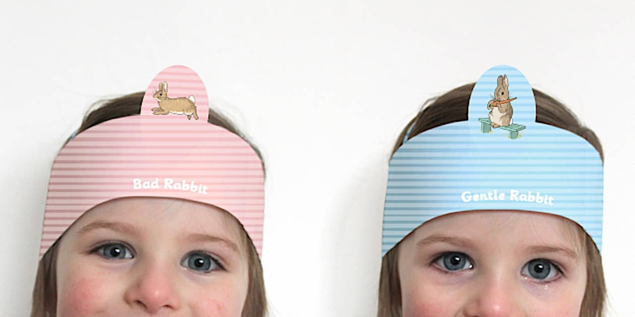 Black and White Beatrix Potter - The Story of a Fierce Bad Rabbit Role Play